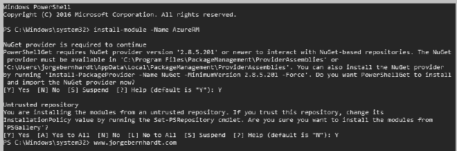 How to install the Azure PowerShell Module from PowerShell Gallery ...